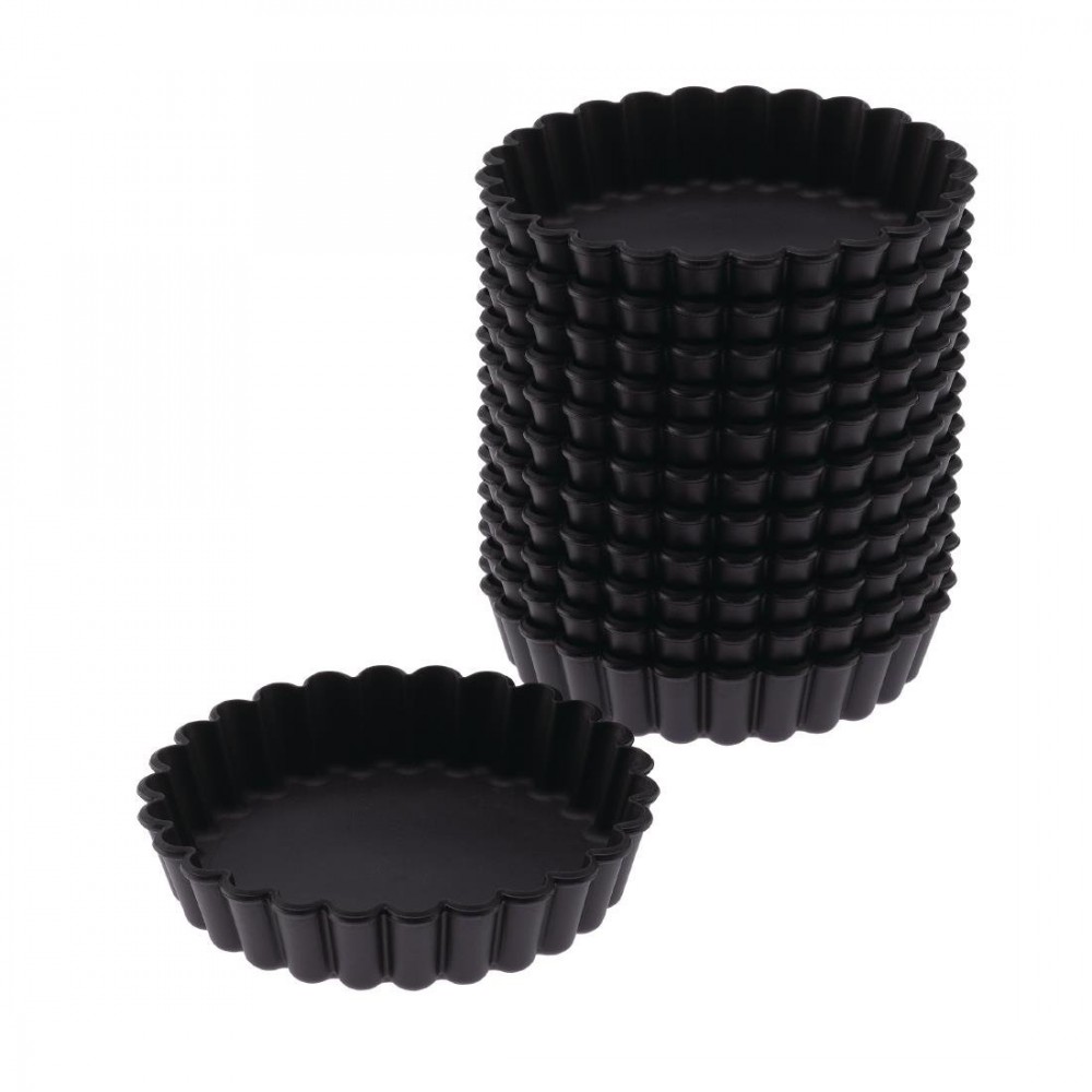 Quiche & Flan Tins : Matfer Exoglass Round Fluted Tartlet ...
