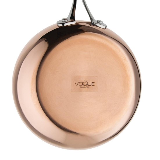 Copper Cookware : Vogue Tri-wall Copper Fry Pan - 240x50mm
