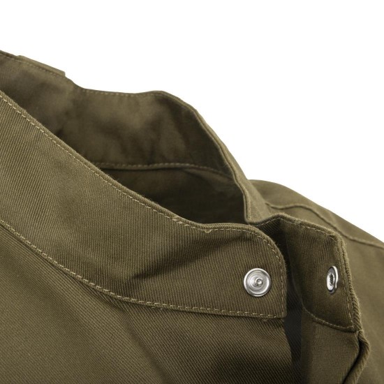 Urban Chef Jackets : Southside Band Collar Jacket Khaki