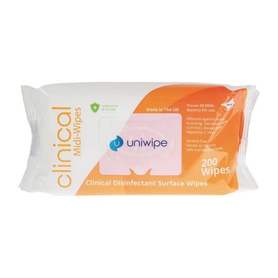 Food Probes & Wipes : Uniwipe Clinical Sanitising Midi-wipes ...