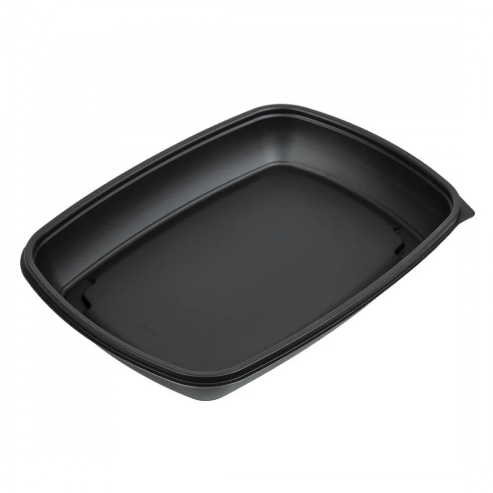 Black Hot Meal Containers : Fastpac Large Rectangular Container ...