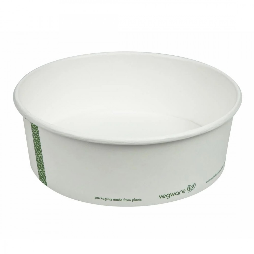 Salad Containers : Vegware Pla-lined Paper Food Bowl 185-series ...