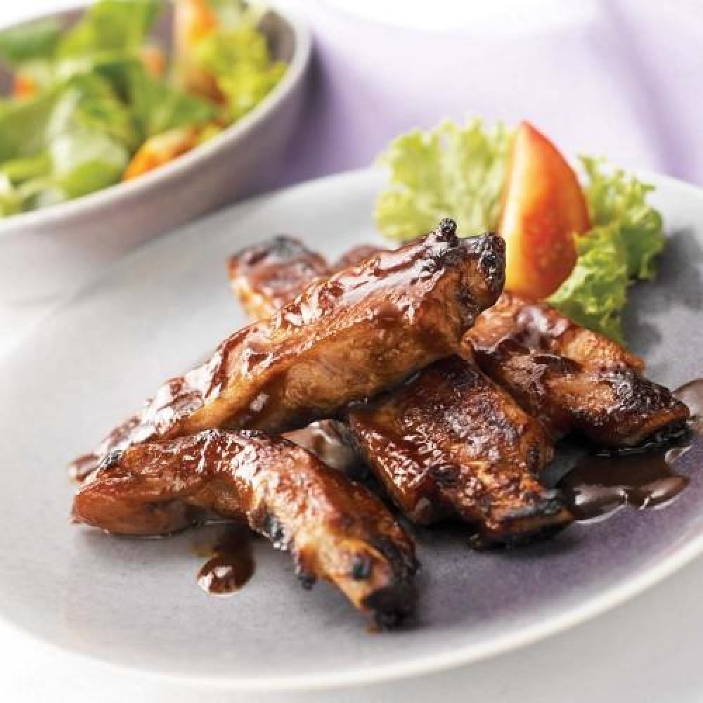 Pork Frozen : Full Rack Bbq Ribs 460-510g 1 X 10