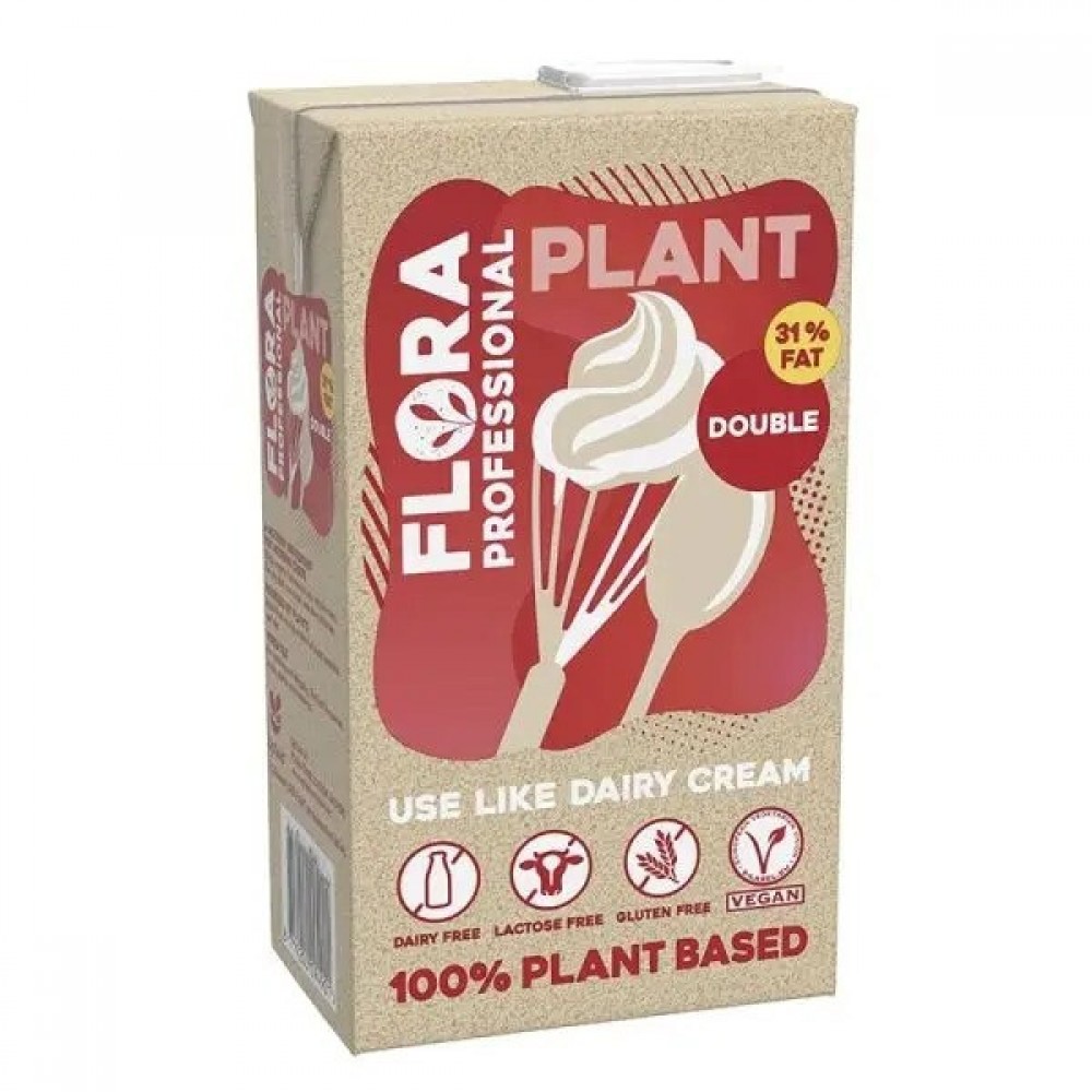 Vegan & Vegetarian : Flora Plant Based Cream 1ltr X 8