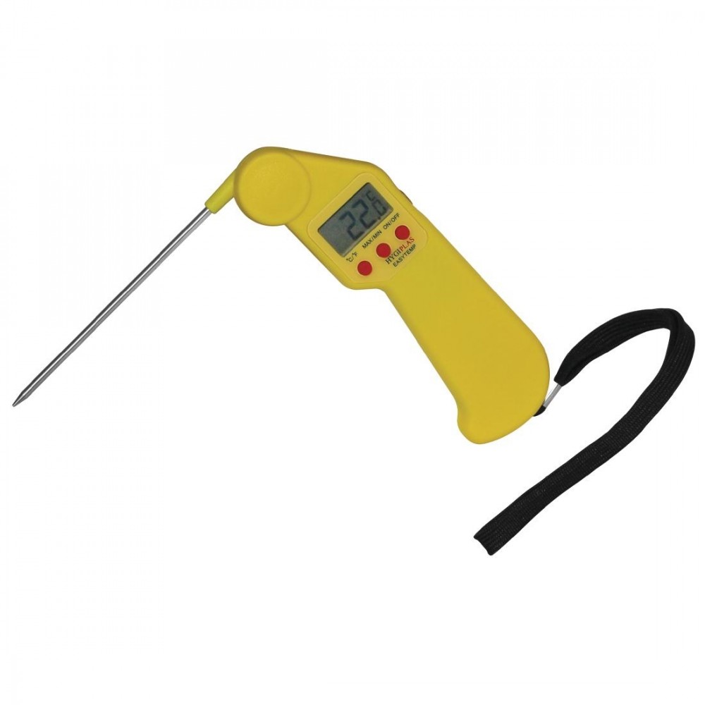 Food Probes & Wipes : Hygiplas Easytemp Thermometer Yellow ...