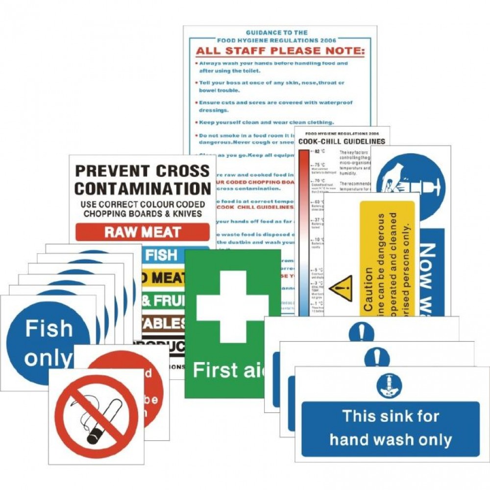Health & Safety Signs : Senior Hygiene Catering Pack Signs ...