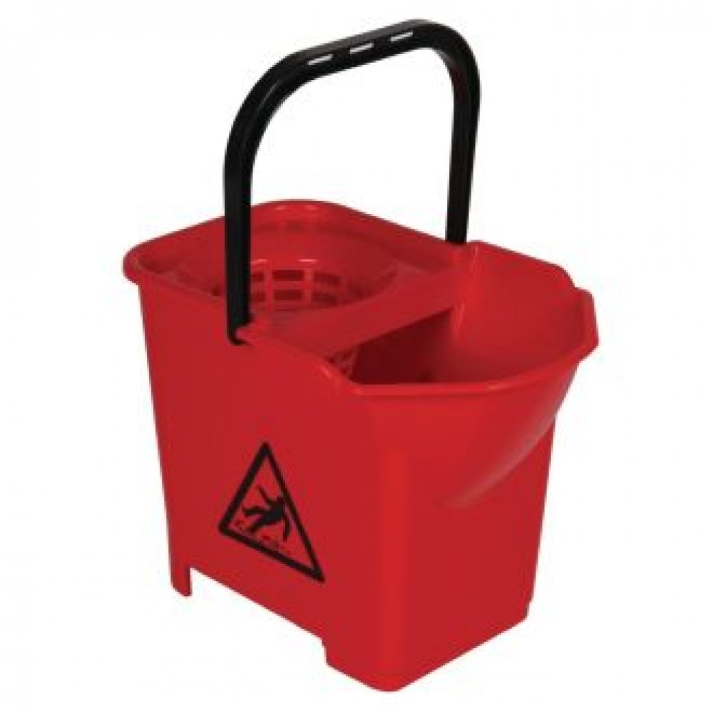 Mop Buckets & Wringers : Jantex Mop Bucket Complete Red