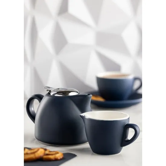 Barista Range : Barista Matt Navy Teapot 15oz (45cl) X 6